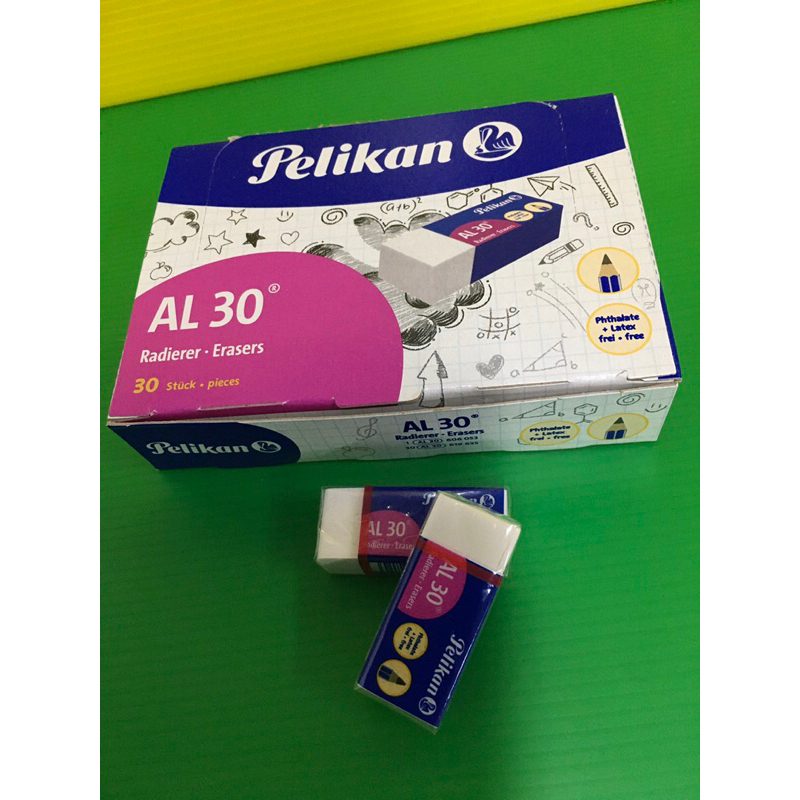 Pelikan Eraser (30pcs/box) AL30 Radierer Eraser | Shopee Singapore