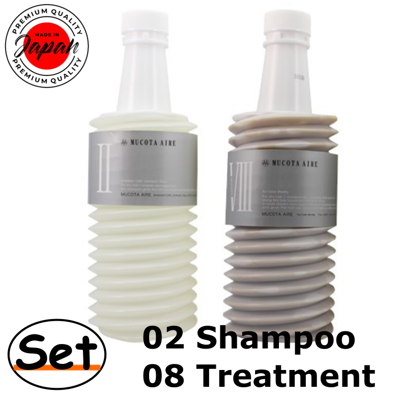 MUCOTA ADLLURA AIRE [02 Shampoo 700ml / 08 Treatment 700g] (2 piece set) hair salon use 100% ...