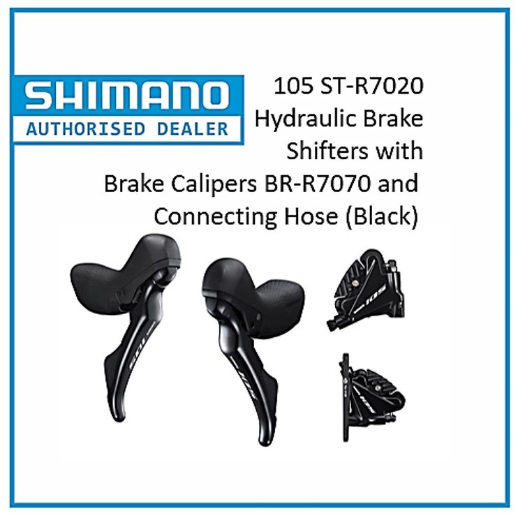 Shimano 105 ST-R7020 Hydraulic Brake Shifters with Brake Calipers BR ...