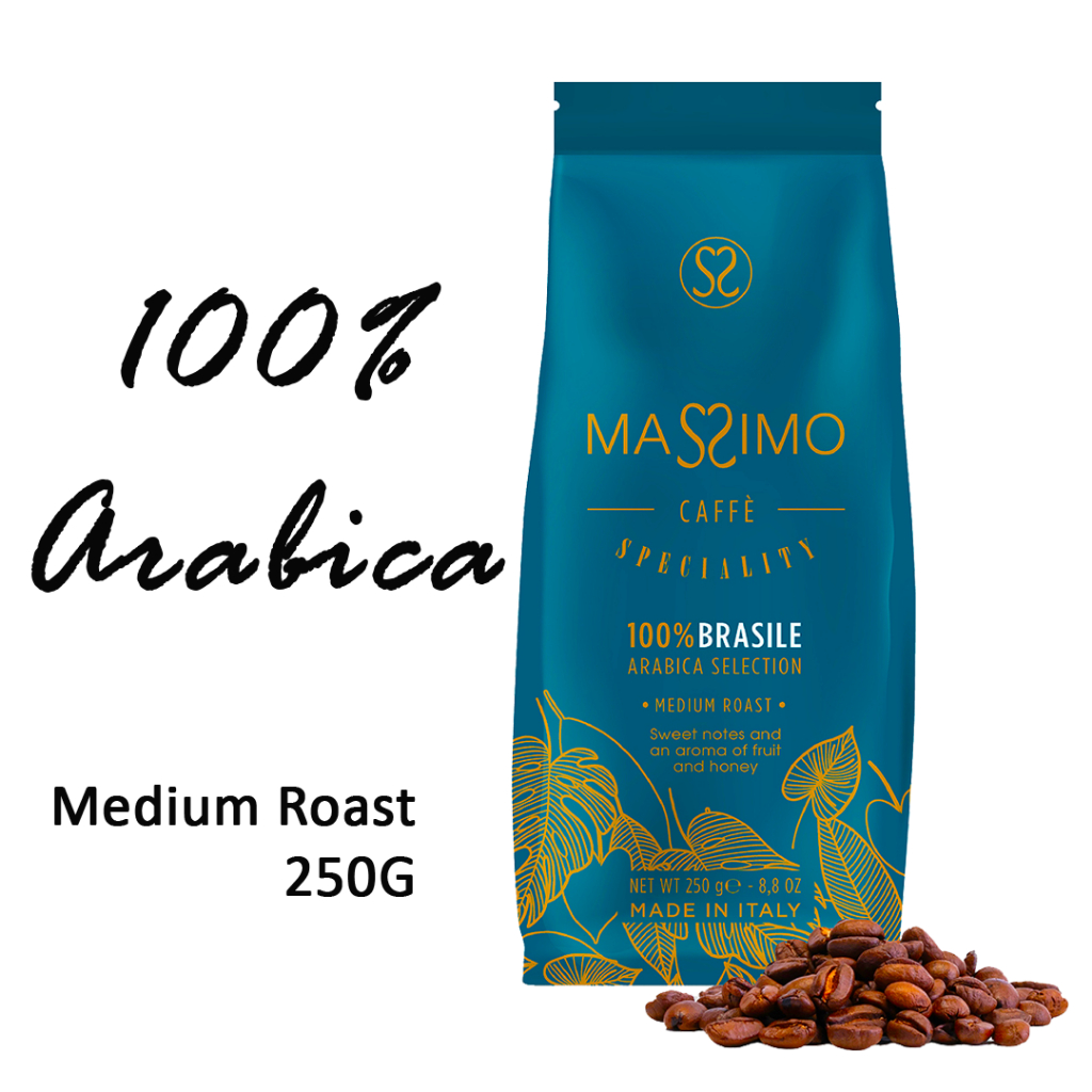 MASSIMO CAFFE 100% Brasile Coffee Bean (250G) | Shopee Singapore