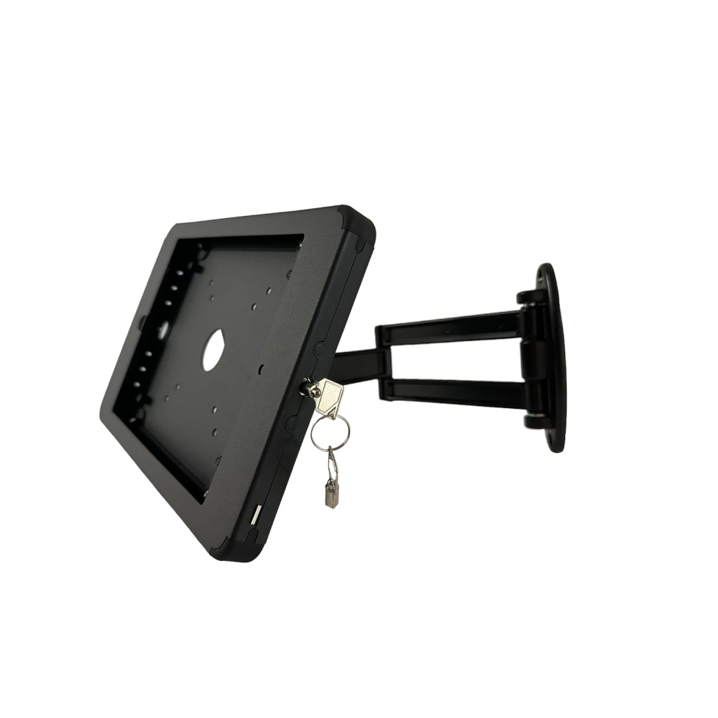 Tablet Wall Mount Holder with fold,Extend Adjustable Arm Swivel &Anti ...
