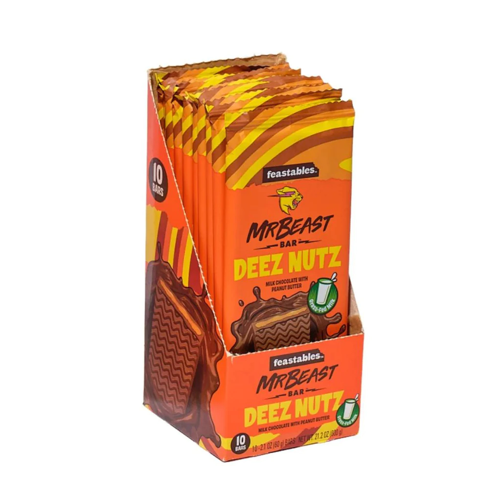 FEASTABLES MR BEAST CHOCOLATE BAR (10 PACK) | Shopee Singapore
