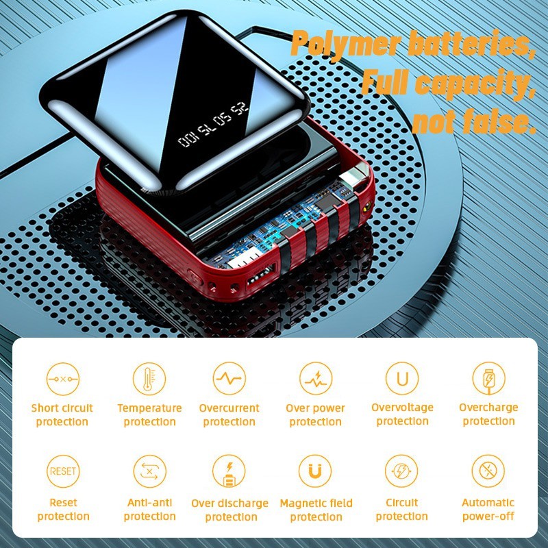 80000mAh Power Bank Solar Wireless powerbank Fast Charger 4 USB LED Light Powerbank | Shopee ...