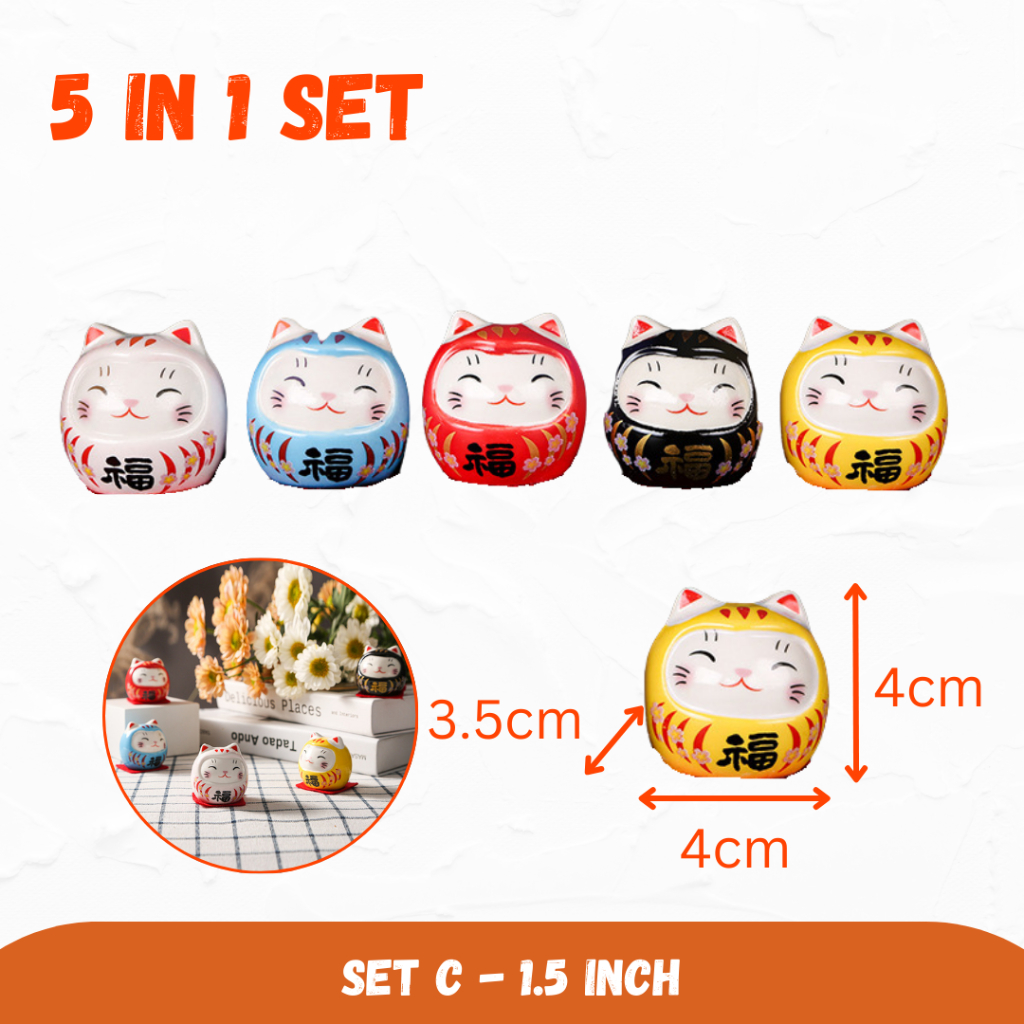 【SG STOCK】CNY 2024 Lucky Fortune Cat Small Size Ceramic Solar Energy ...
