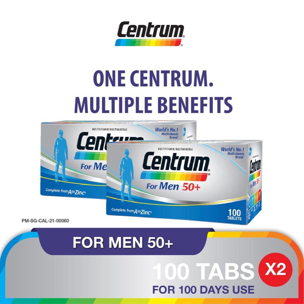 [Bundle of 2] Centrum Multivitamins Multimineral For Men Age 50 Years ...
