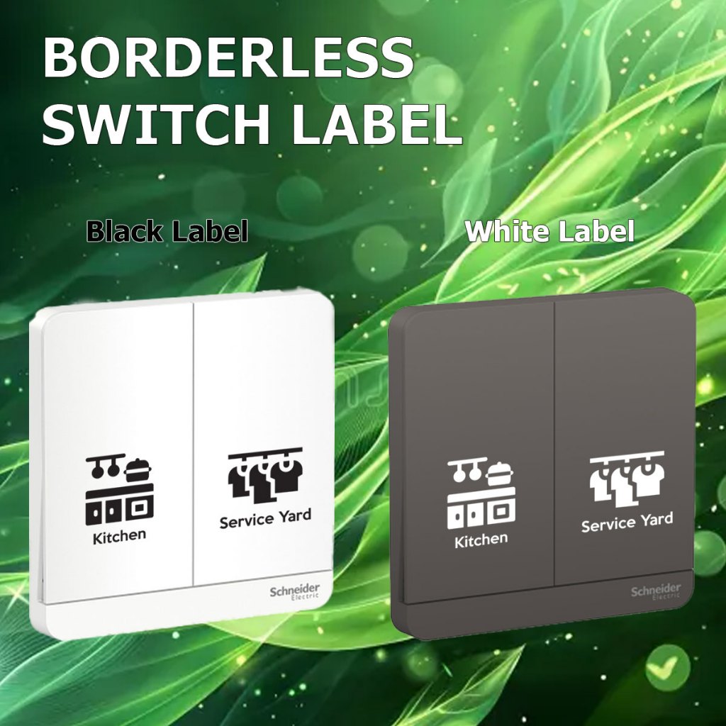 UV Printed Borderless Switch Label Premium Waterproof Decal | Shopee ...