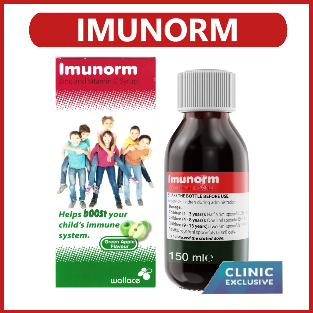 [Expiry June 2025] Imunorm Zinc and Vitamin C Syrup (150ml) | Shopee ...
