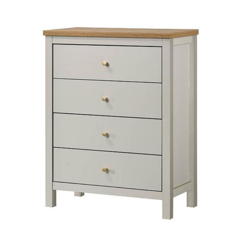 Furniture Living Chest of Drawers (Light Grey + Natural) | Shopee Singapore