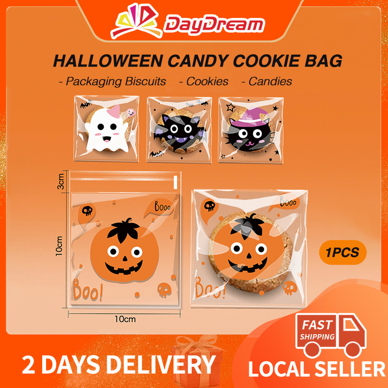 [SG] 👻🎃Halloween Candy Cookie Bag Self-adhesive Party Decor Gifts ...