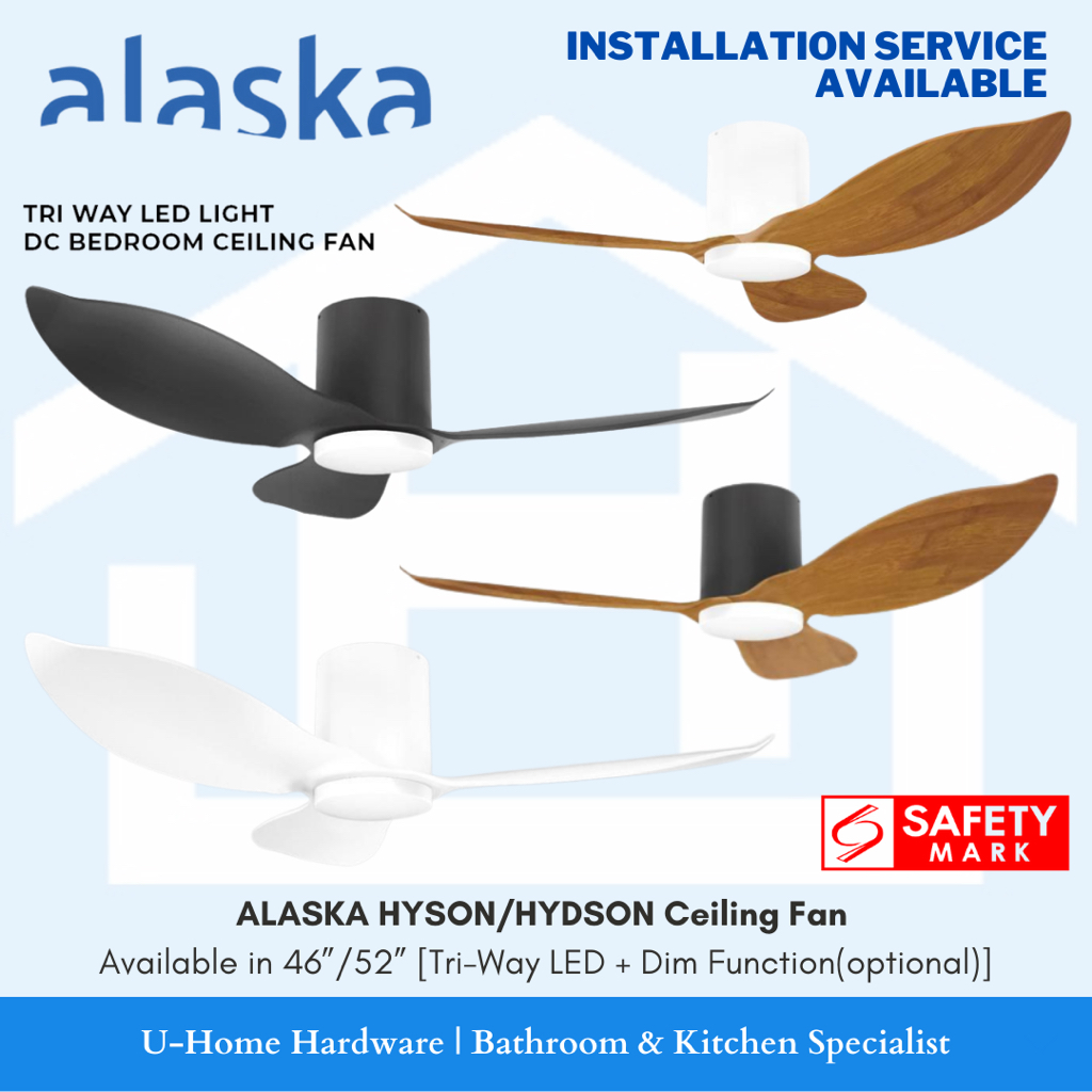 ALASKA HYSON / HYDSON DC Ceiling Fan (Tri-Way LED Light) Available in ...