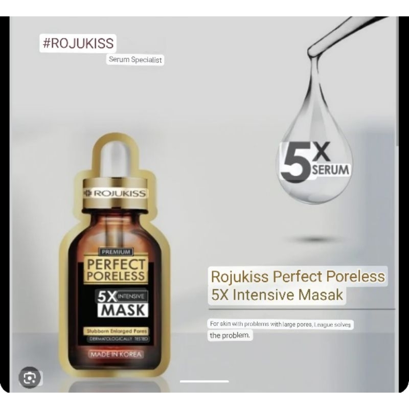Rojukiss Prefect Poreless 5X Intensive Mask 25ml | Shopee Singapore