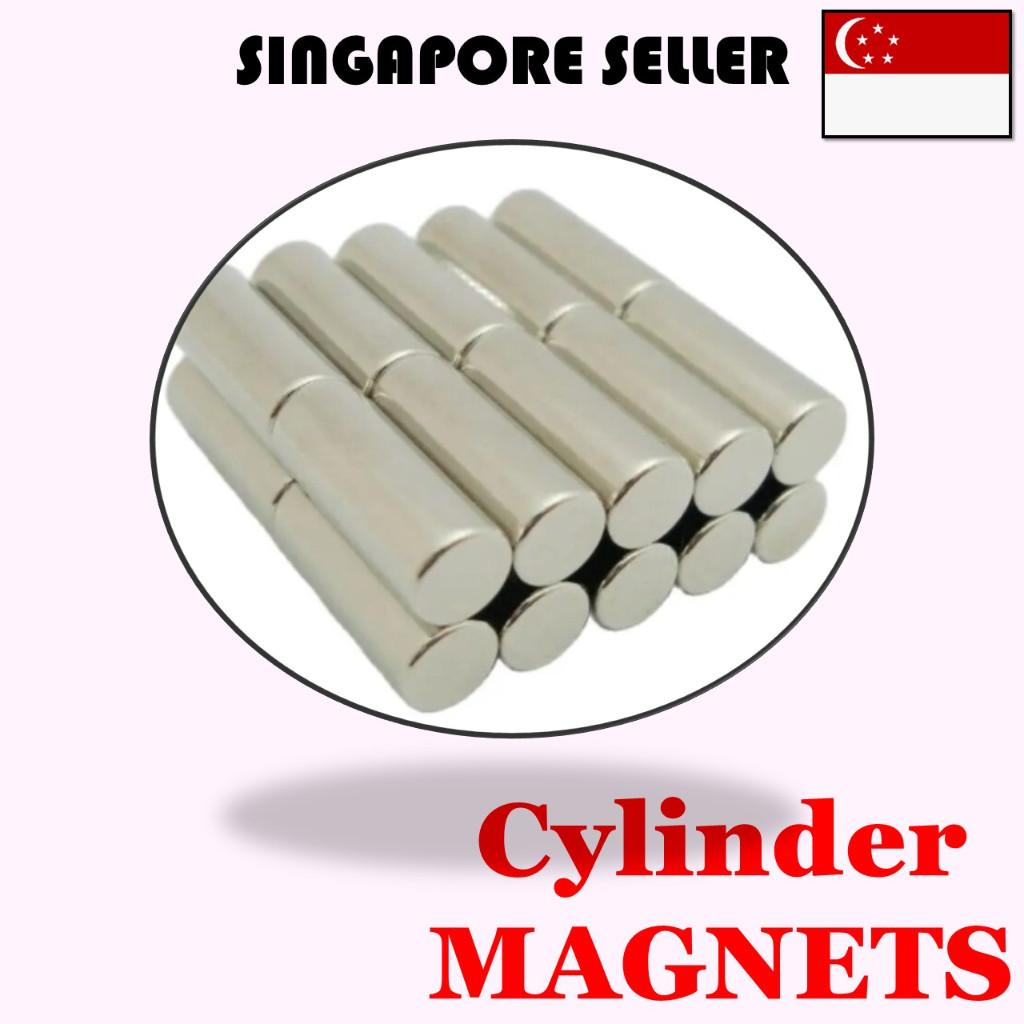Neodymium Rare Earth Disc magnet NdFeB Fridge Long Cylinder Cylindrical ...