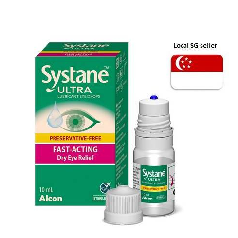 Systane Ultra Lubricating Eye Drop, Multidose Preservative Free, 10ml ...
