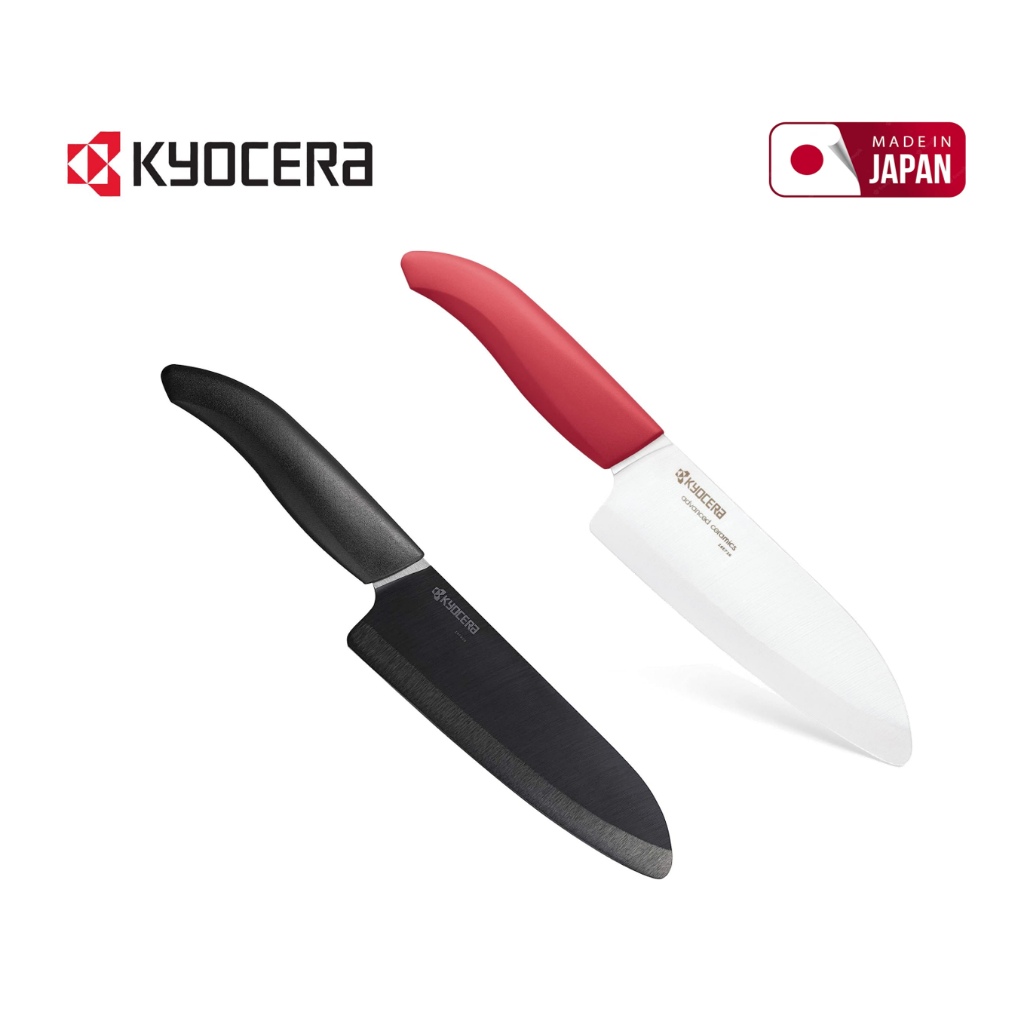 Kyocera Ceramic Knife Santoku (140mm ) / Utility (110m), Made in Japan ...