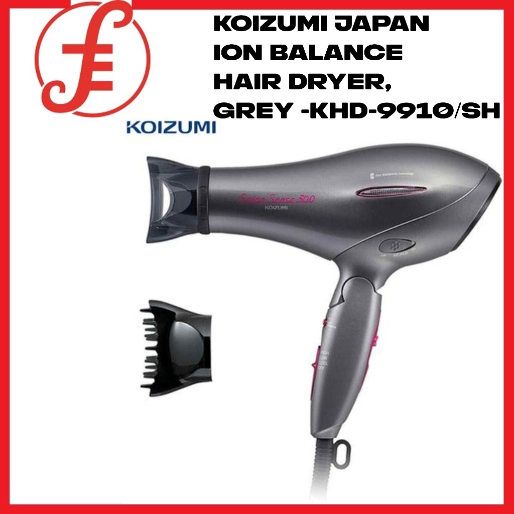 KOIZUMI JAPAN KHD-9910/SH GREY ION BALANCE HAIR DRYER | Shopee Singapore