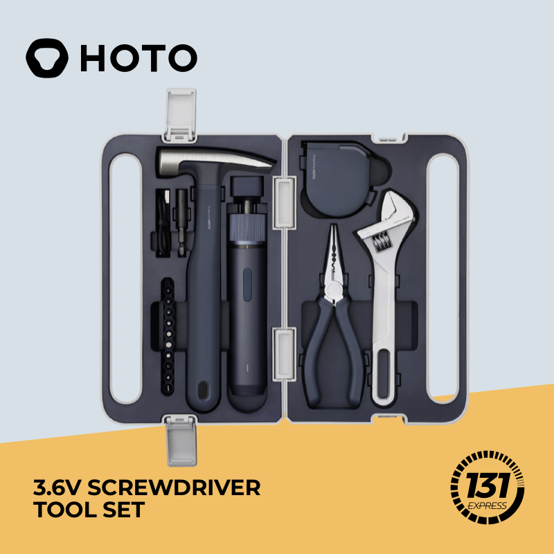 Hoto 3.6V Screwdriver Tool Set [9-In-1, ABS Material, Portable, 3-Gear ...
