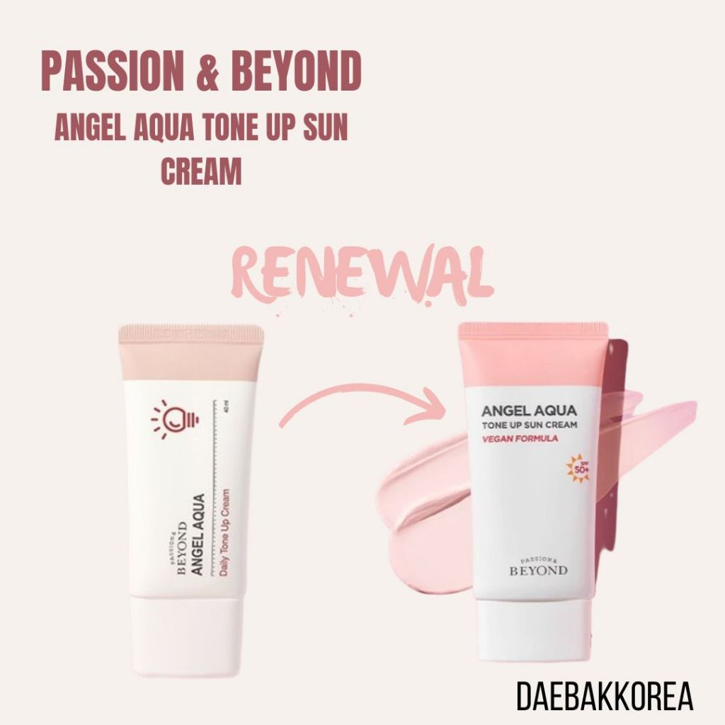 BEYOND Angel Aqua Tone Up Sun Cream SPF 50+ PA++++ 50ml K-beauty Korea shipping | Shopee Singapore