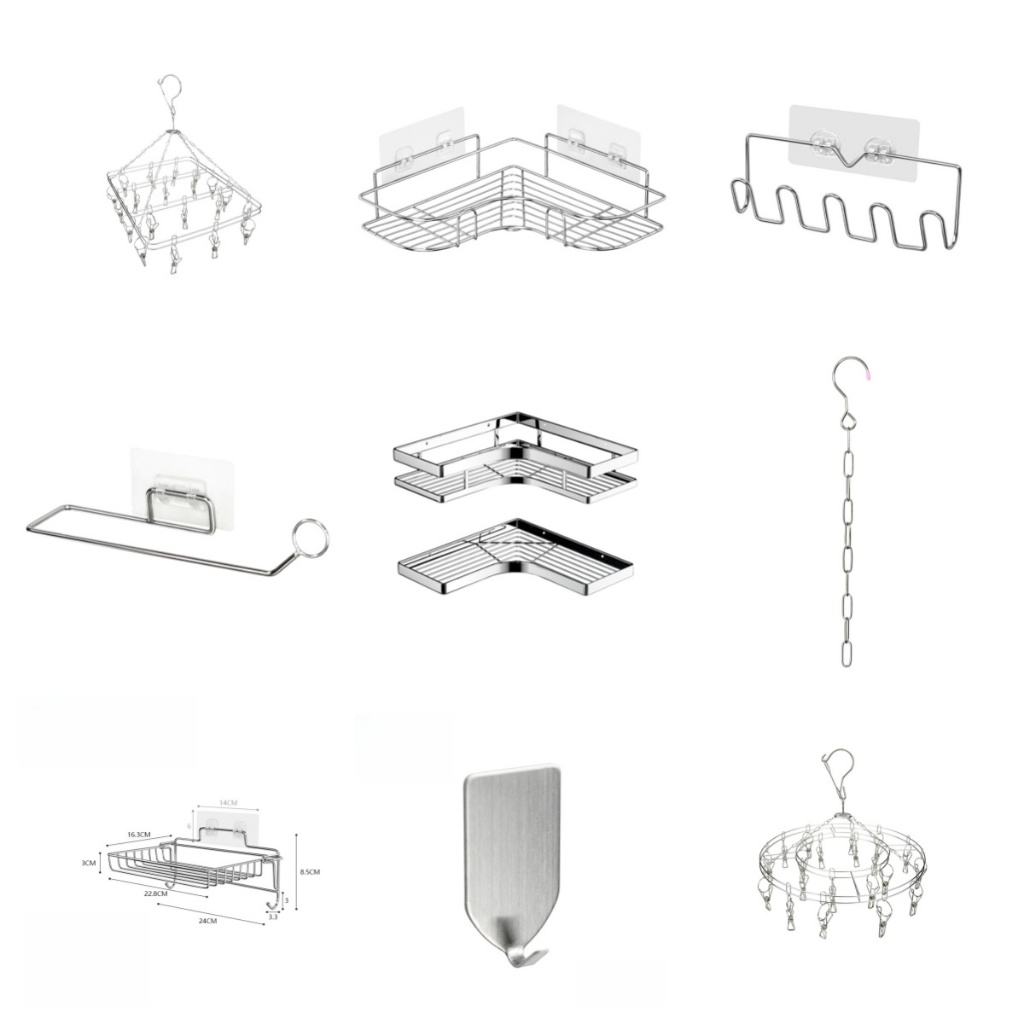 Stainless Steel Wall-mounted Washbasin/ Drain Basket/ Holder / Hanging ...