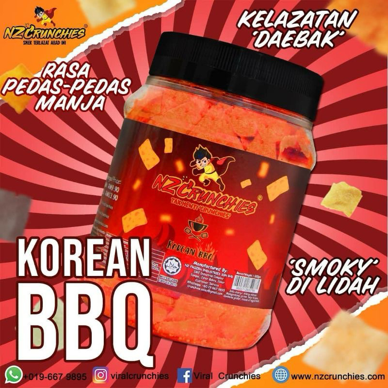 NZ Crunchies Viral Snacks Popiah Cracker HALAL 200g - 13 Flavors ...