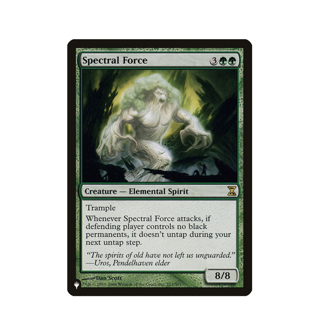Magic The Gathering - Spectral Force Card (The List) | Shopee Singapore