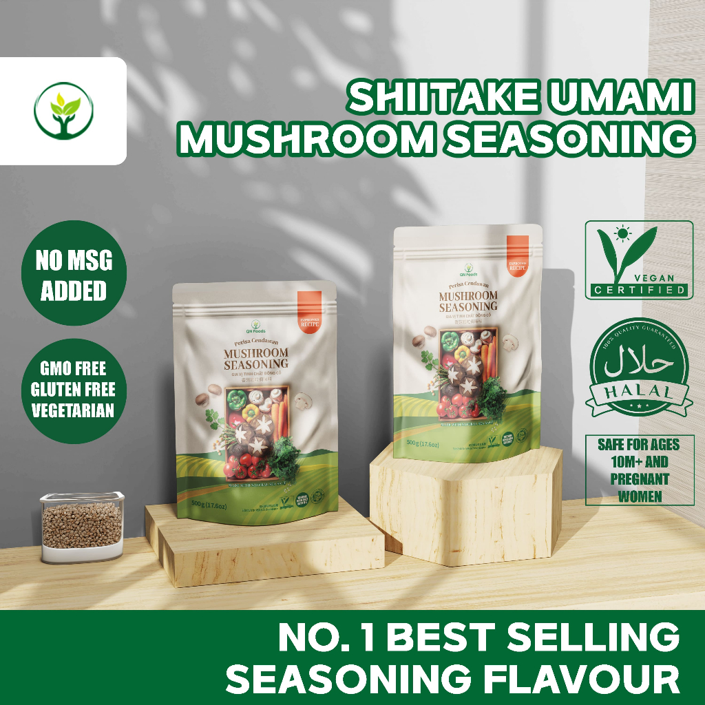QN Premium Umami Shiitake Mushroom Seasoning Blend (500g) | Shopee Singapore