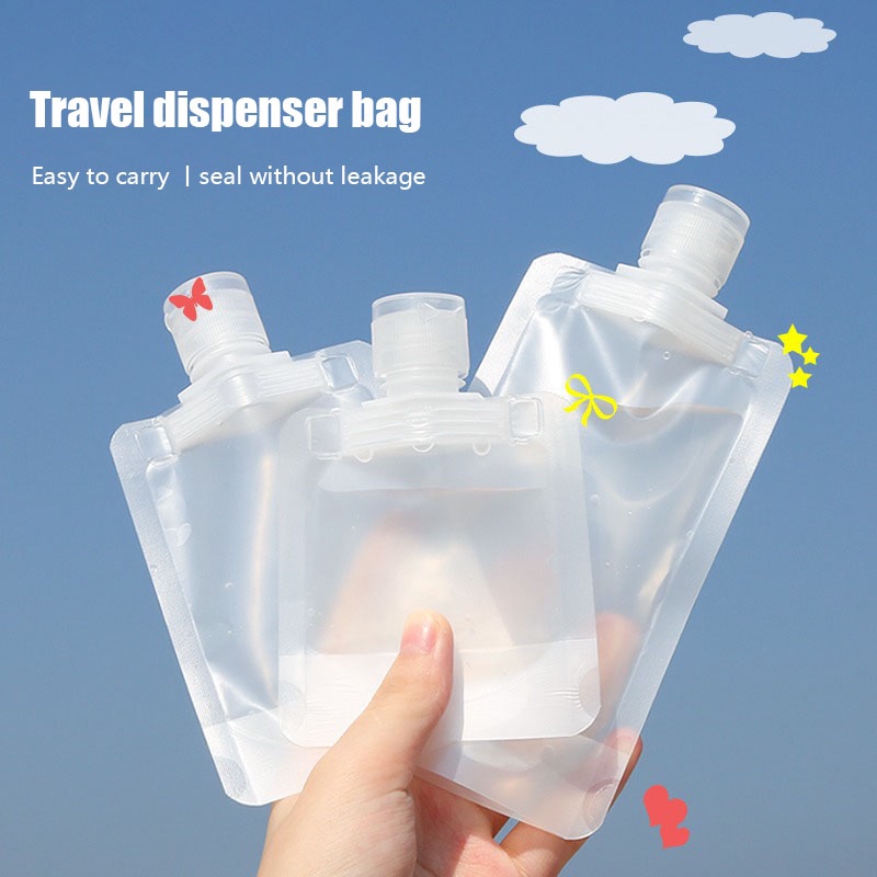 Travel PACK Disposable Shampoo Container Pack for Travel Friendly Size ...