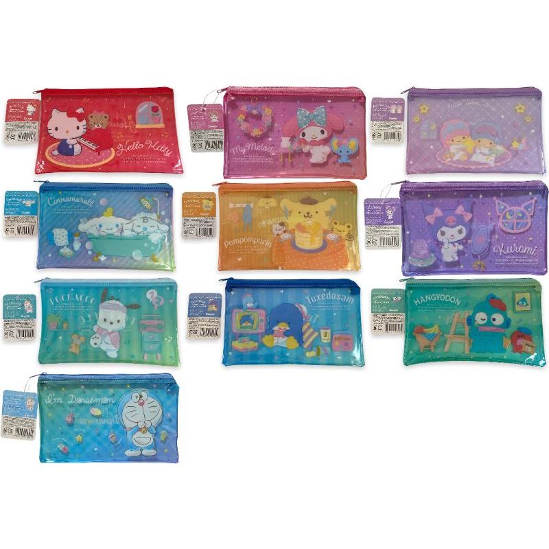 【Direct from Japan】Sanrio, Japan Anime Flat vinyl Pouch 20×12 cm Zipper ...