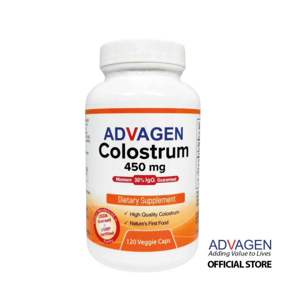 ADVAGEN Colostrum 450mg capsule 120s - Pure bovine colostrum 30% IgG ...