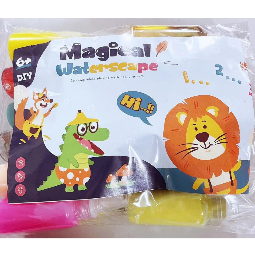 Magical Waterscape Floating Paint Set || DIY Water Aqua Jelly Gel ...