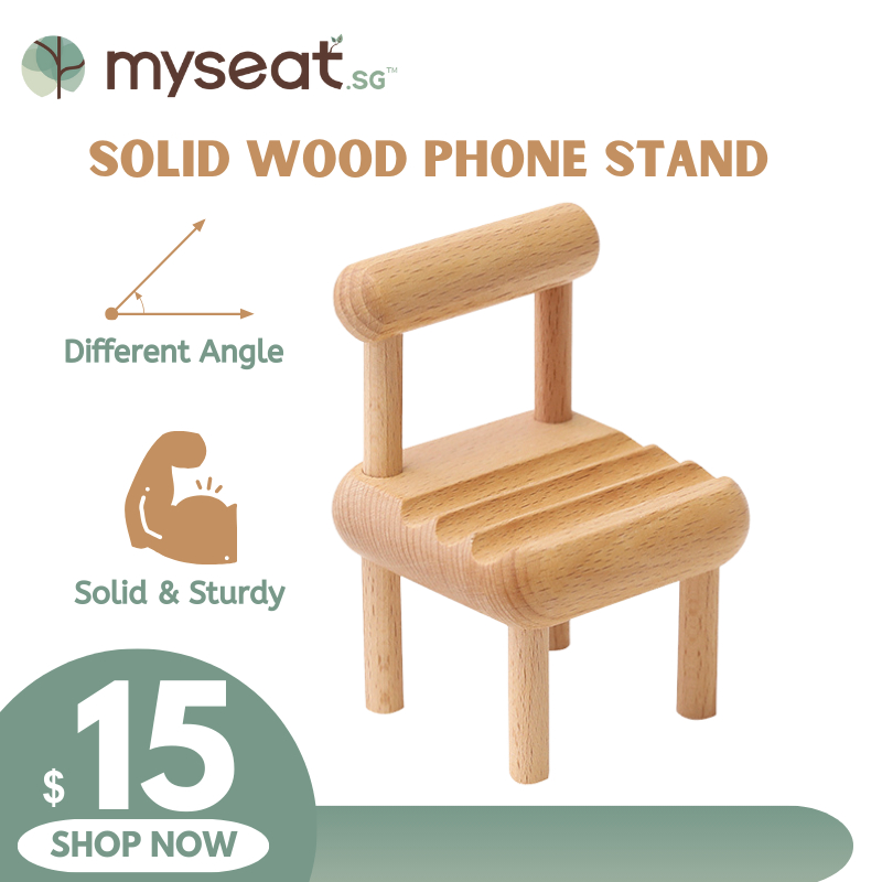 Solid Wood Phone Stand for Phone Holder/ Beech Wood Handphone Stand ...