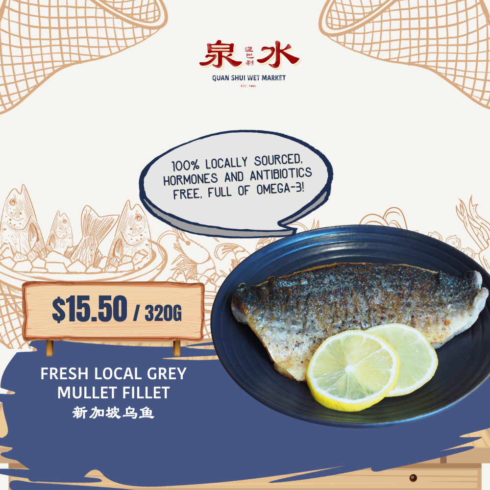 Fresh Local Grey Mullet Fillet 新加坡乌鱼 | Shopee Singapore