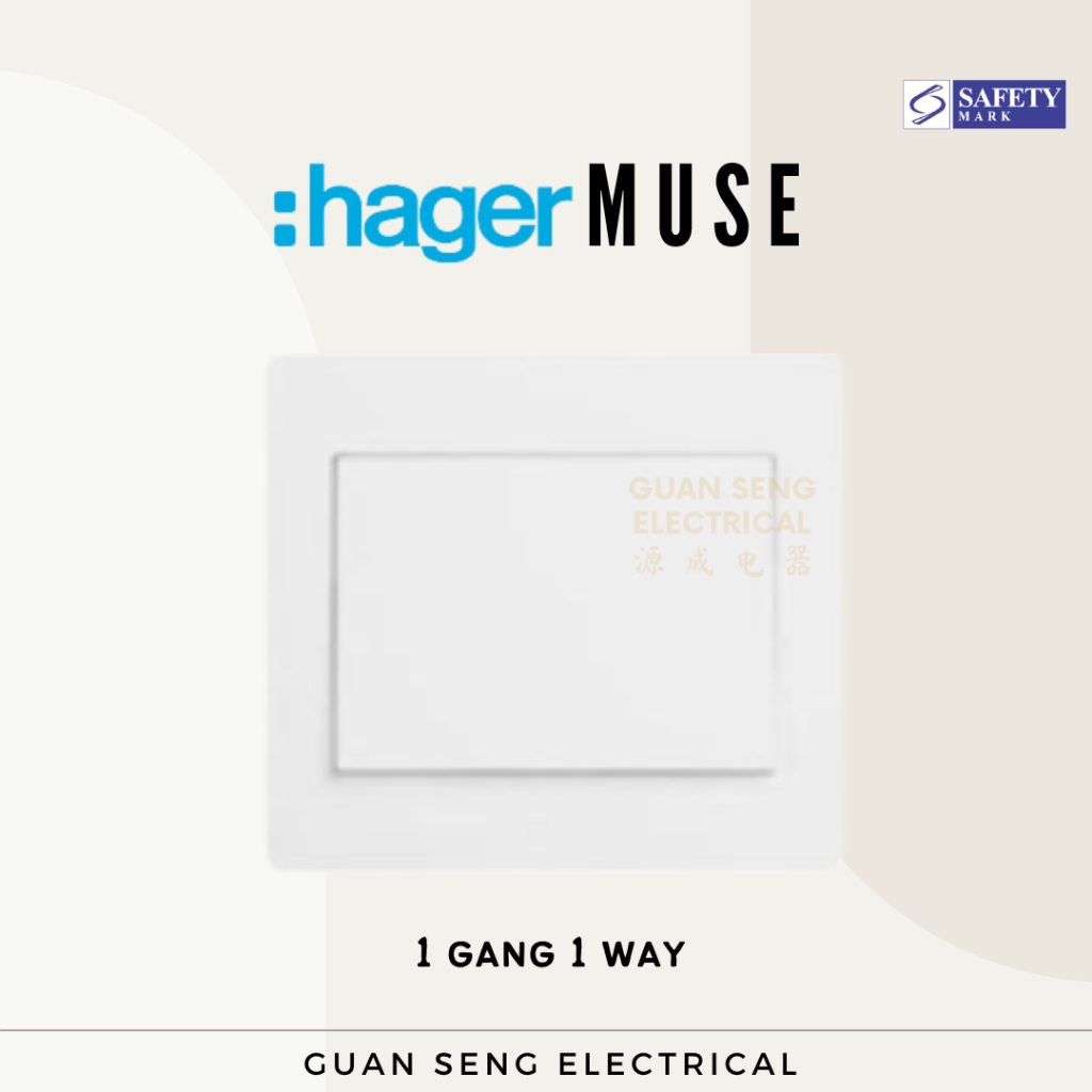 [SG Seller] Hager Muse Switch and Socket White | Guan Seng Electrical ...