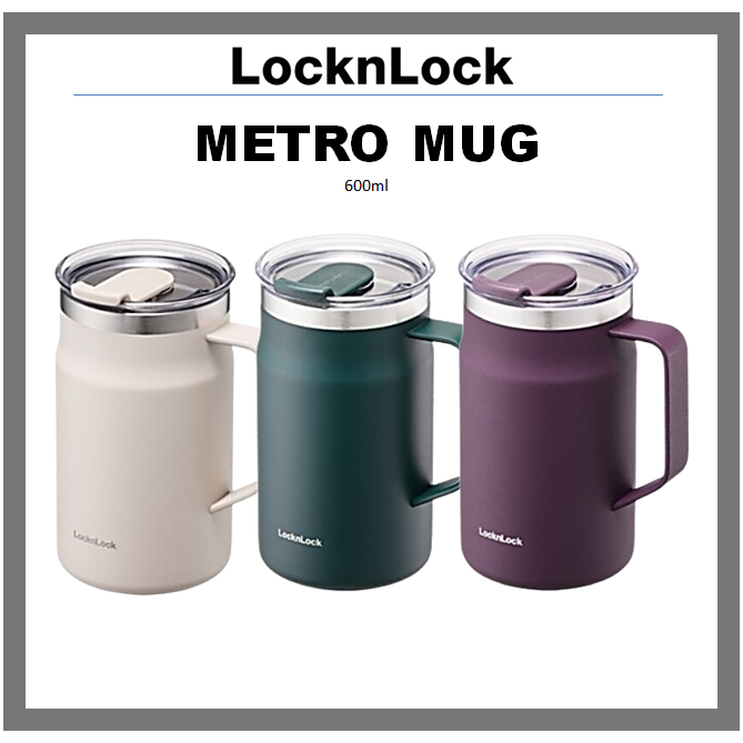 [LocknLock] Metro Colorful Coffee Tea Table Mug Thermal Thermos 600ml ...