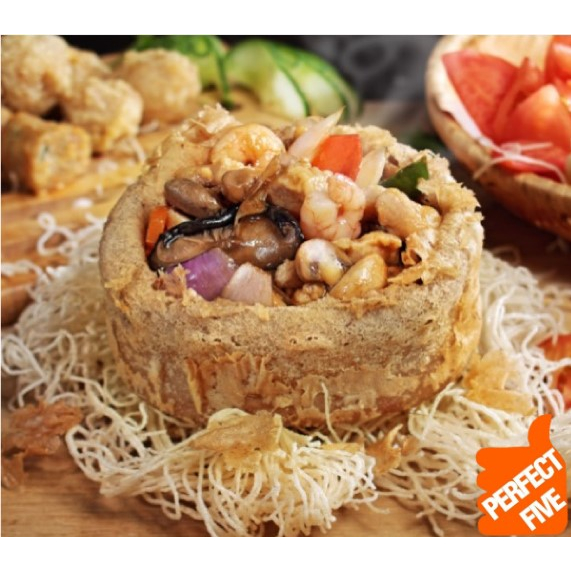 Perfect Five Golden Yam Ring/ Yam Basket 五佳 黄金芋头圈( Without Ingredients ...