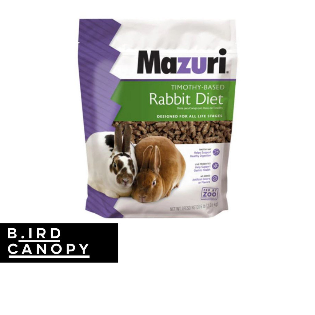 Mazuri Timothy-Based Rabbit Diet 1KG Rabbits Food Pellet By Bird Canopy ...