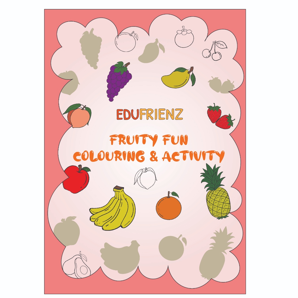 [DIGITAL COPY] Fruity Fun: 54 Fruit-themed Colouring Pages for ...