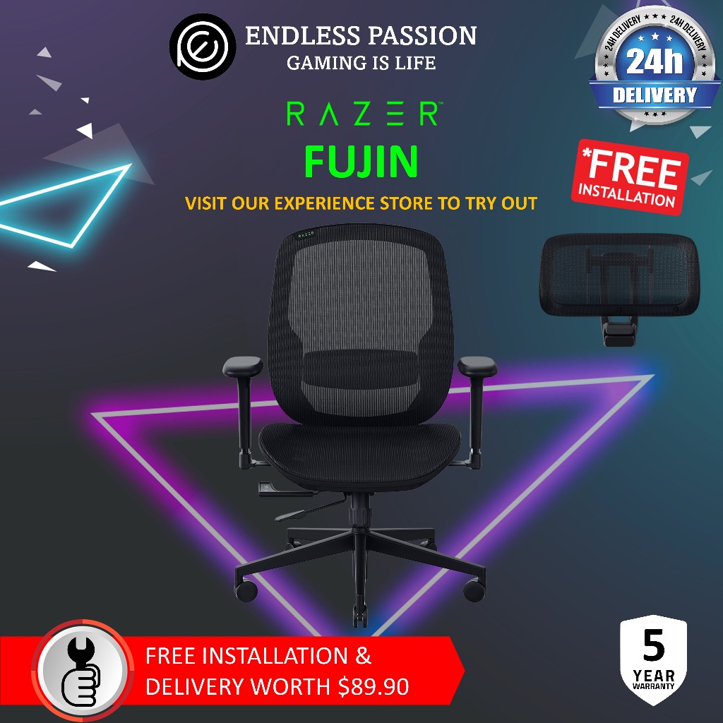 Razer Fujin Mesh Ergonomic Gaming Chair | Shopee Singapore