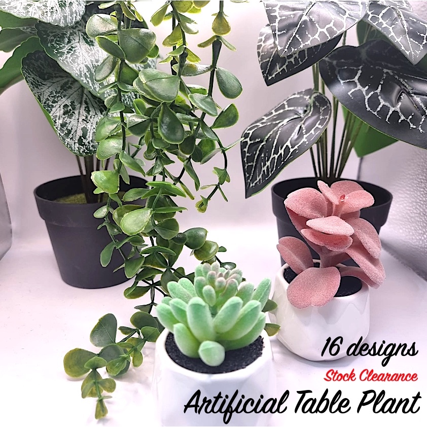 [Clearance]Small Potted Artificial Table Plants, Mini Fake Rosemary ...