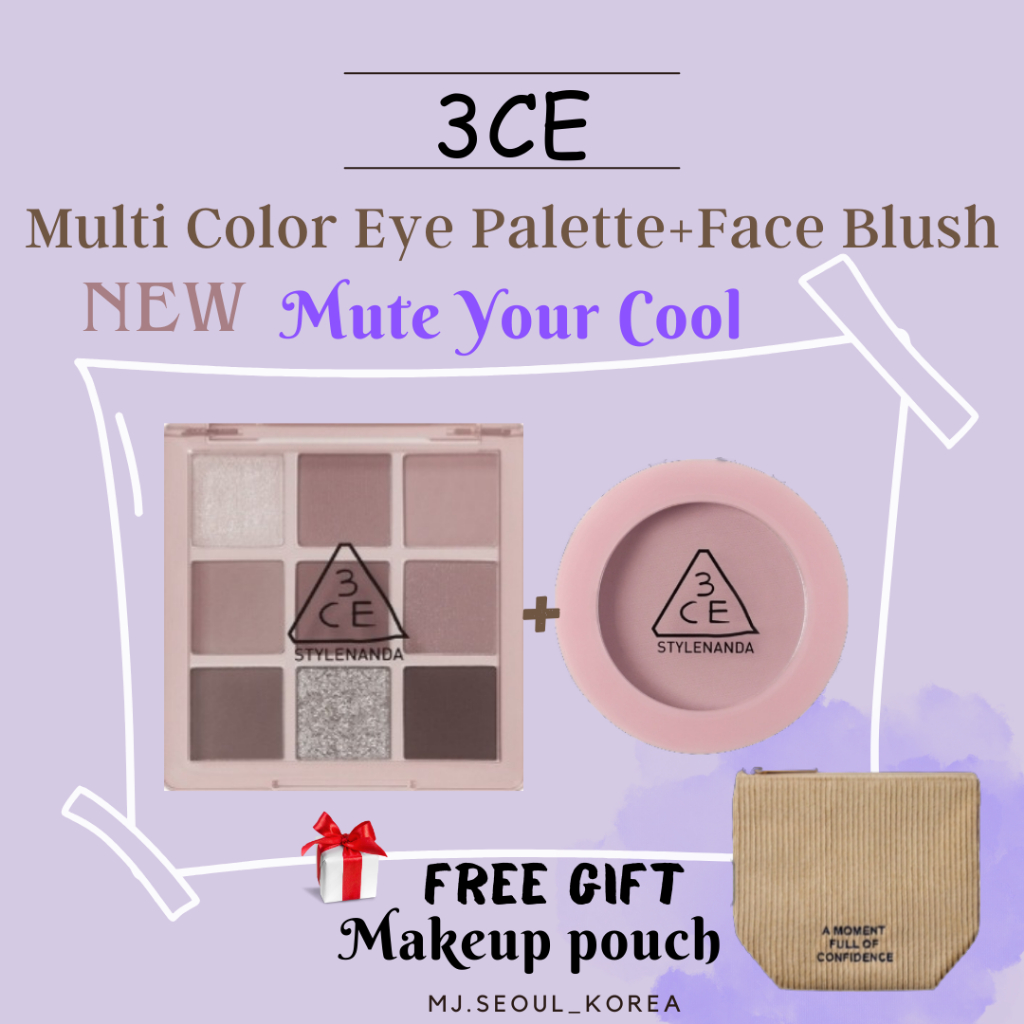 3CE Mute Your Cool Collection New Color Multi Color Eye Palette Face ...