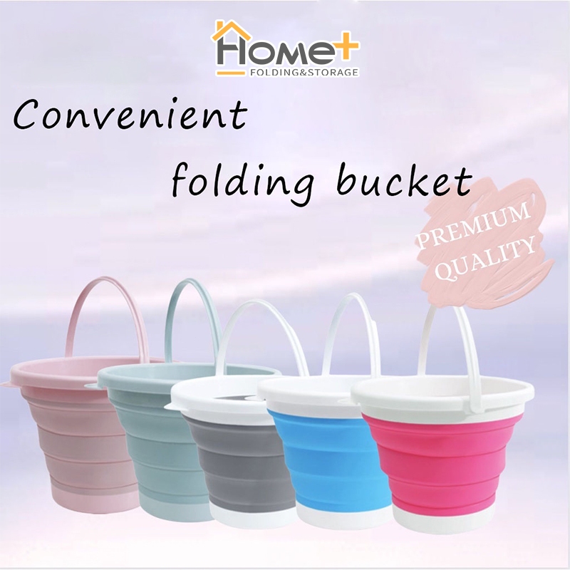 (HOME+) 🔥SG LOCAL STOCK🔥 Foldable Pail 5L and 10L Waterproof Fishing ...