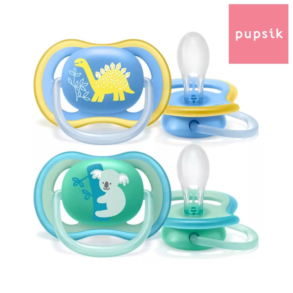 Philips Avent Ultra Air Pacifier with Case, 2pk for 18M+ (4 Designs ...