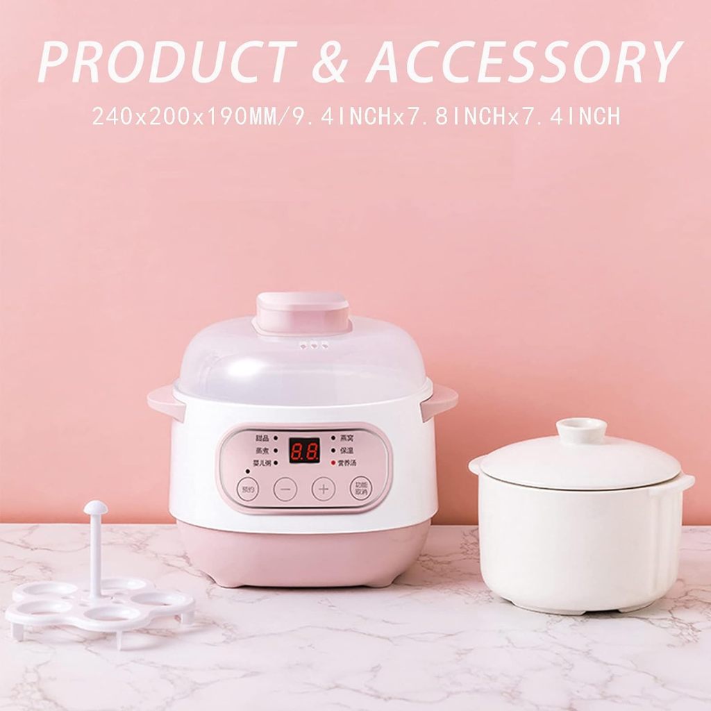 [NOT FOR SALE] Multifunction Electric Slow Cooker Food Steamer Ceramic ...