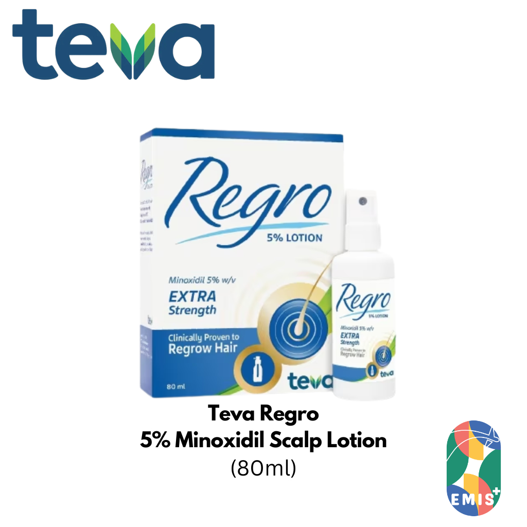 EXP 2027 [80ml] Teva Regro 5% Minoxidil Scalp lotion (Clinically Proven to Regrow Hair) | Shopee ...