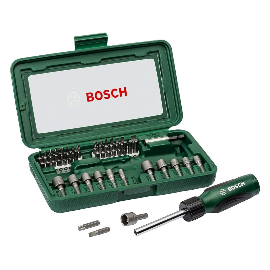 Bosch 2607017377 46-Piece Screwdriver Bit set, with Screwdriver Bits ...