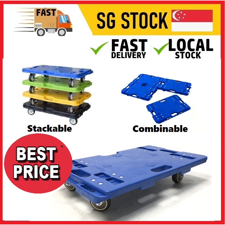 Connectable Trolley platform flat trolley Turtle trolley | Shopee Singapore