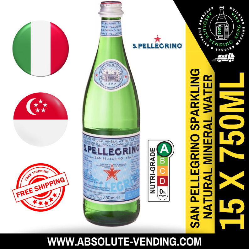 [JUMBO PACK] SAN PELLEGRINO Sparkling Mineral Water 750ML X 15 (GLASS) | Shopee Singapore