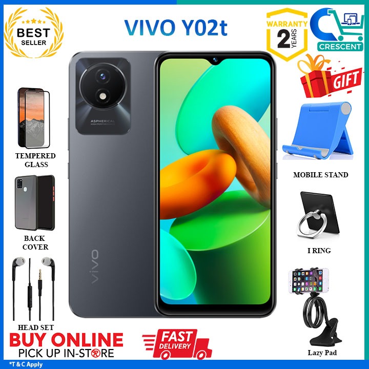 VIVO Y02t || 4GB + 64GB & 4GB + 128GB || BRAND NEW || LOCAL SET 2 YEAR ...
