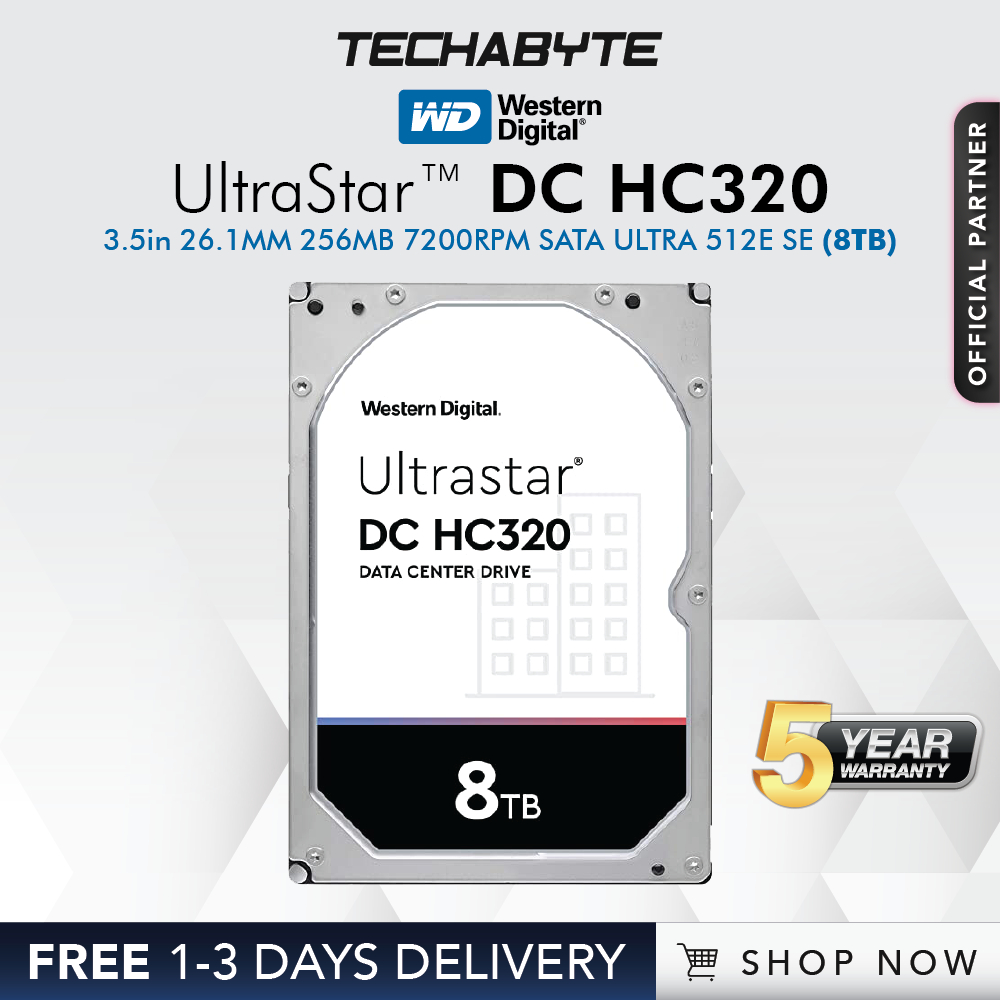 Western Digital Ultrastar DC HC320 SATA / SAS | 8TB | 3.5" Hard Disk ...