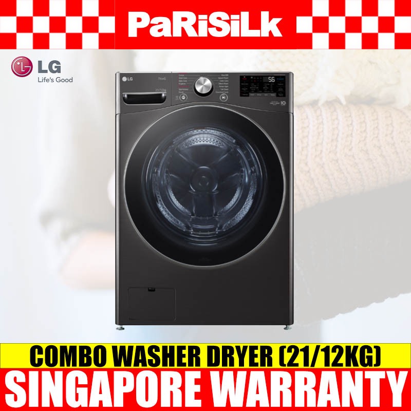 LG FV2721HVRB Front Load Washer Dryer (21/12kg)(Water Efficiency 4 Ticks) | Shopee Singapore