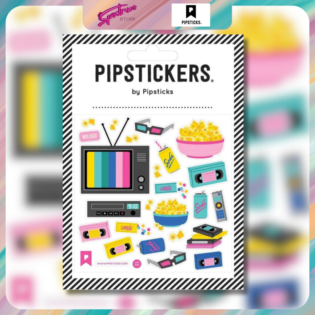 Pipsticks | PVC Unique Neon Pink Holographic Accents Sticker | Movie ...